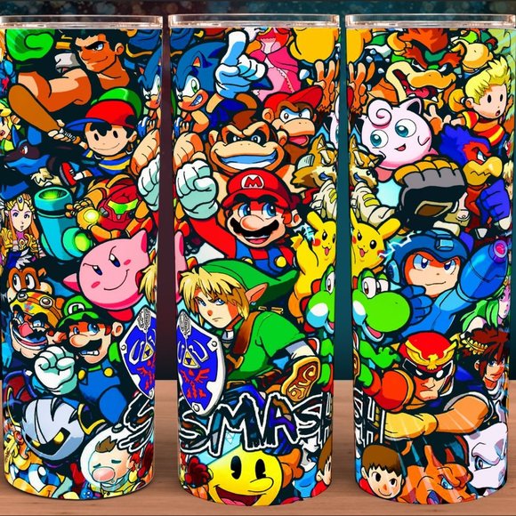 Dining | Smash Brothers Gaming N64 Collage Tumbler | Poshmark